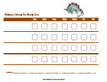 Behavior Charts with Dinosaurs