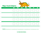 Behavior Charts with Dinosaurs