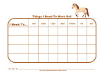 Behavior Charts with Farm Animals