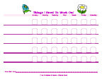 Behavior Charts with Flowers and Butterflies