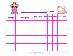 Behavior Charts for One Month at a Time