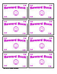 Printable Behavior Bucks, Reward Bucks