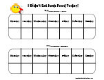 Behavior Charts to Track Healthy Eating | Free Printable Behavior Charts