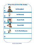 Behavior Charts for Daily Routines